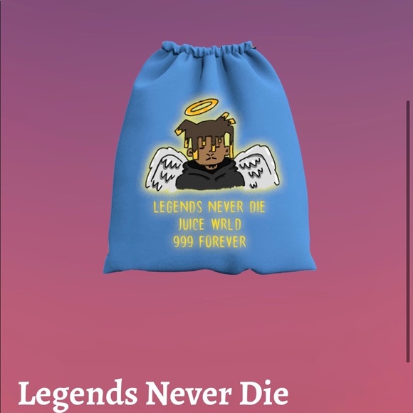 Juice Wrld | Other | Juice Wrld Legends Never Die Drawstring Bag | Poshmark